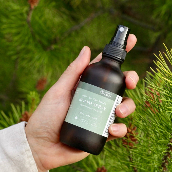 Aromatherapy Room Spray: Walk In The Woods – Emerald Earth Organic Spa