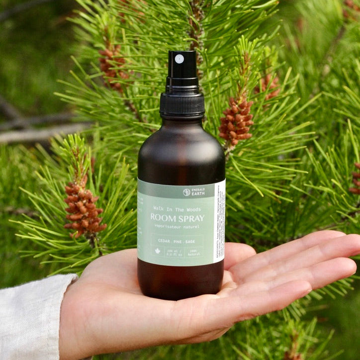 Aromatherapy Room Spray: Walk In The Woods – Emerald Earth Organic Spa